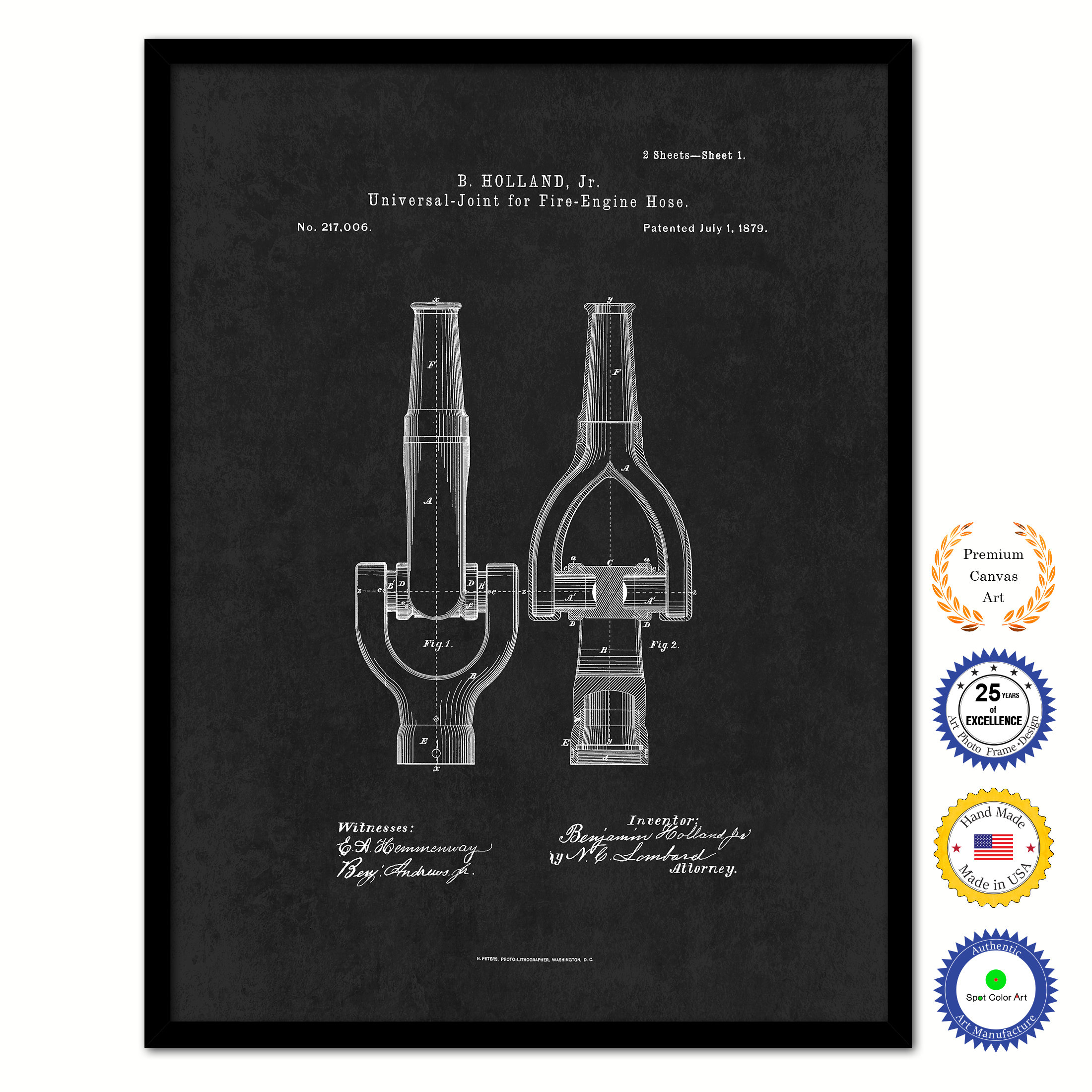 Williston Forge " 1879 Firefighter Universal Joint For Fire Engine Hose ...