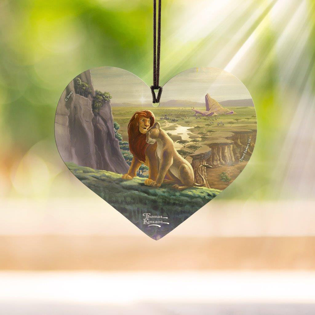 Trend Setters Disney Lion King Return to Pride Rock Simba and Nala Thomas Kinkade Hanging ...