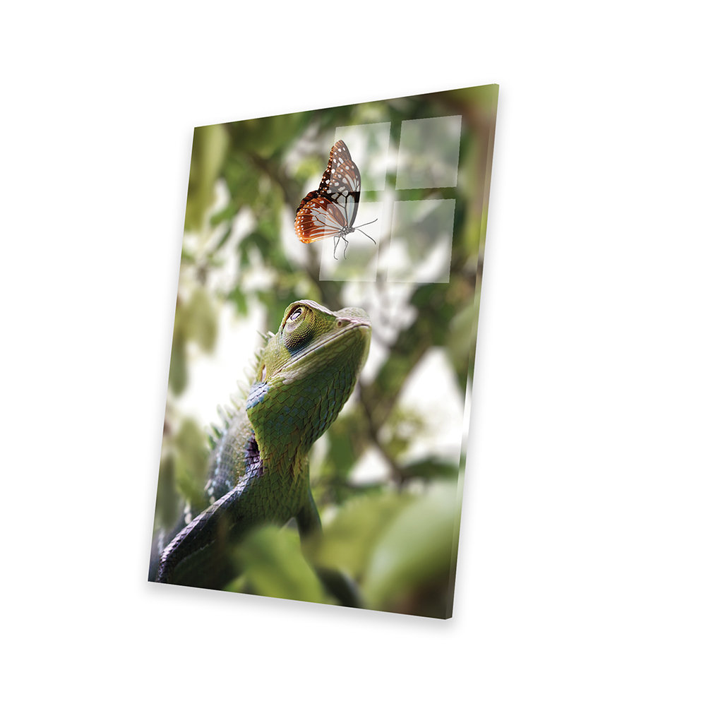 Latitude Run® " Chameleon & Butterfly " by Zenja Gammer - Wayfair Canada