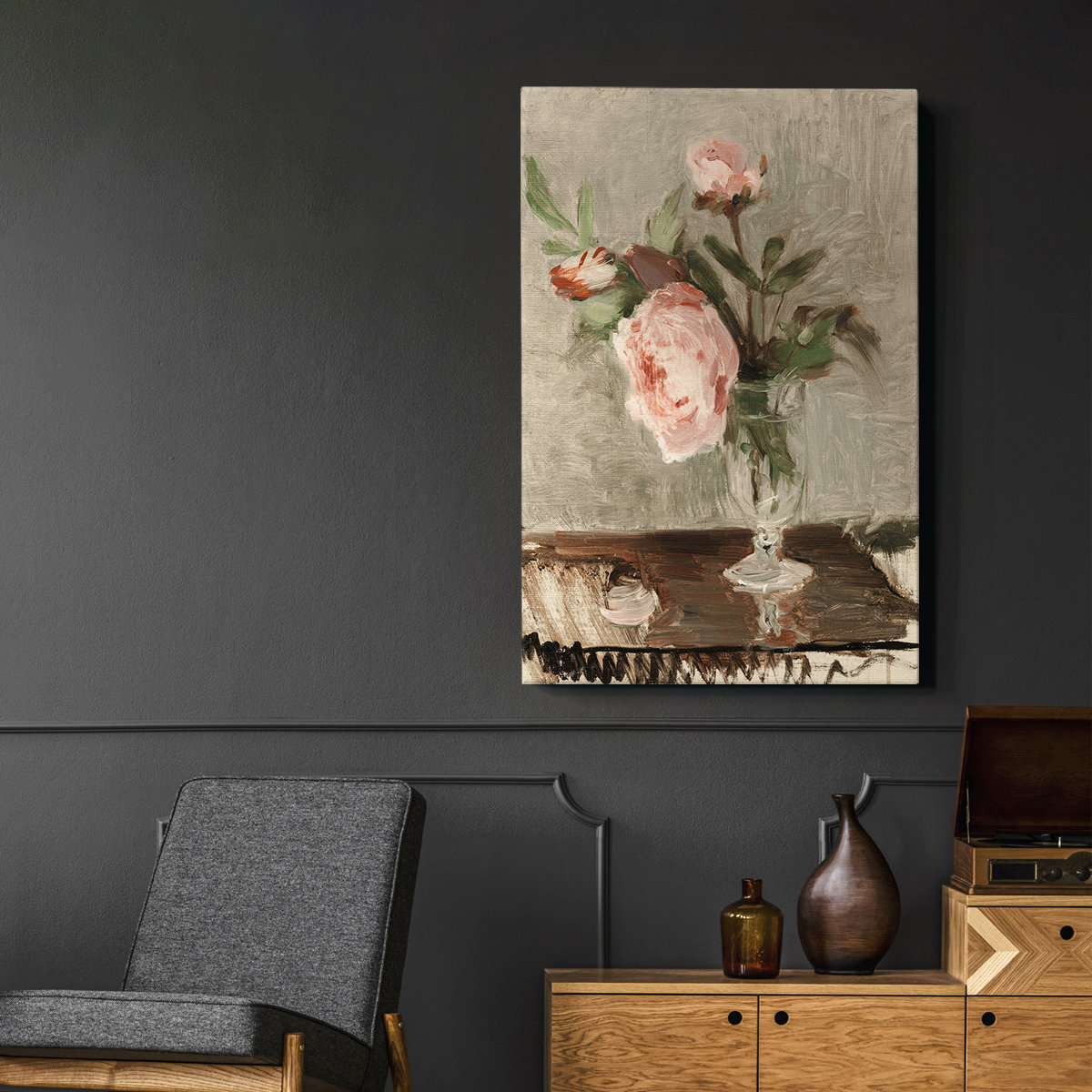 Winston Porter Vintage Floral Print CCCXLIX Framed On Canvas Print ...