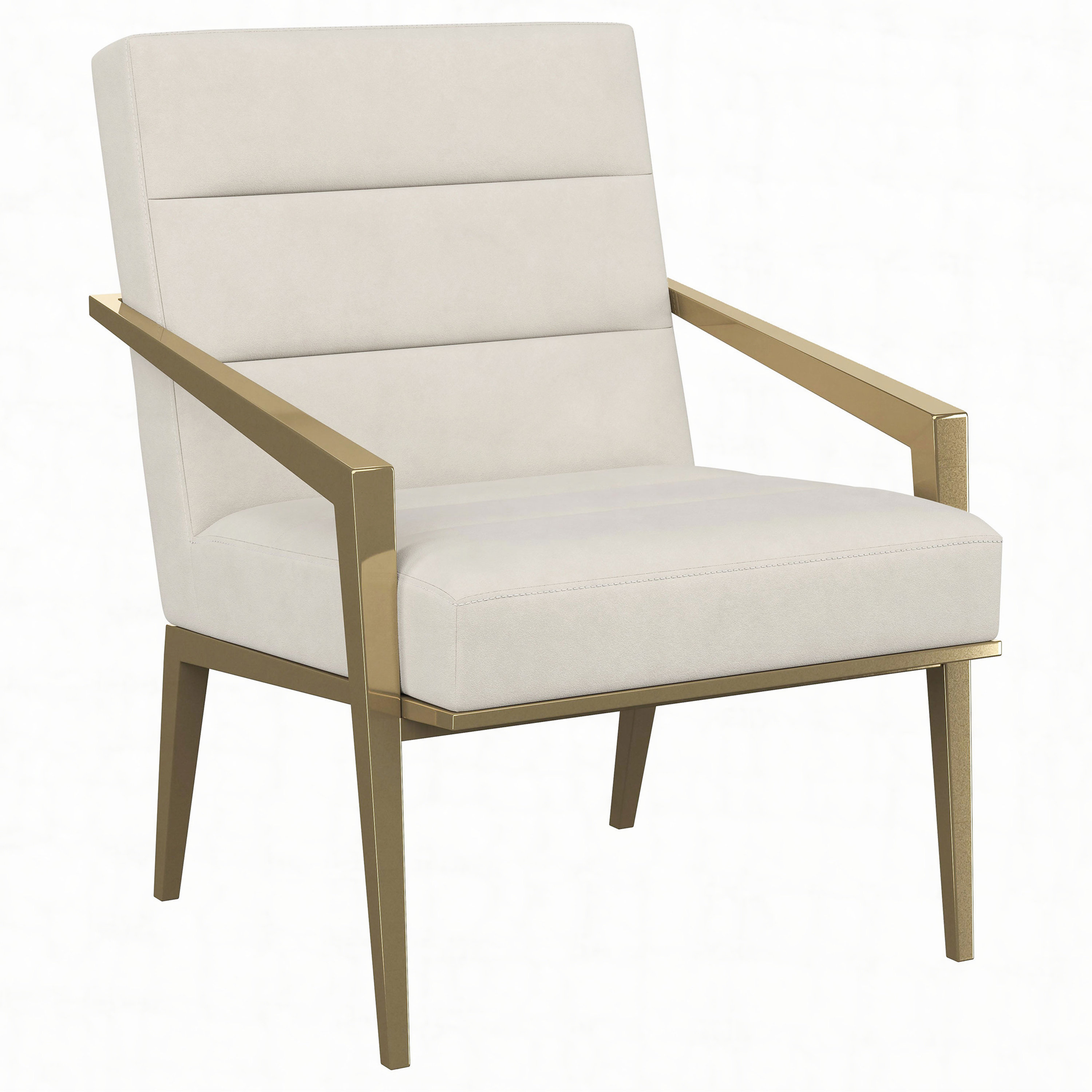 Latitude Run® 1pc Modern Design Upholstered Metal Arm Accent Chair ...