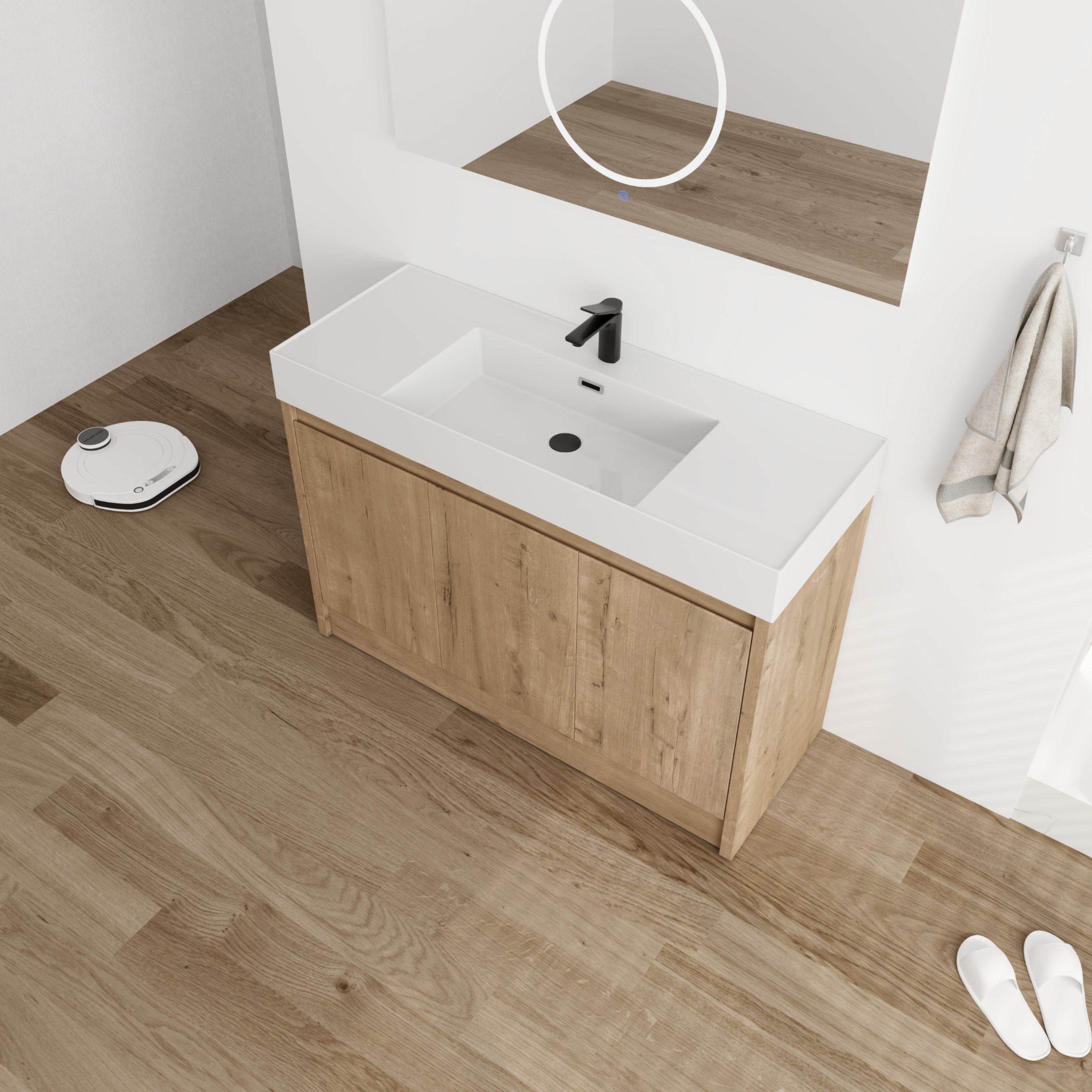 Ivy Bronx 48'' Single Bathroom Vanity with Resin Top - Wayfair Canada