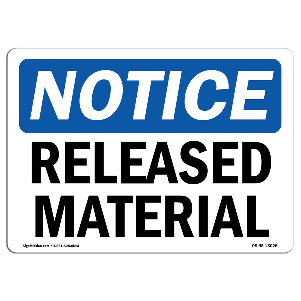 SignMission Released Material Sign | Wayfair