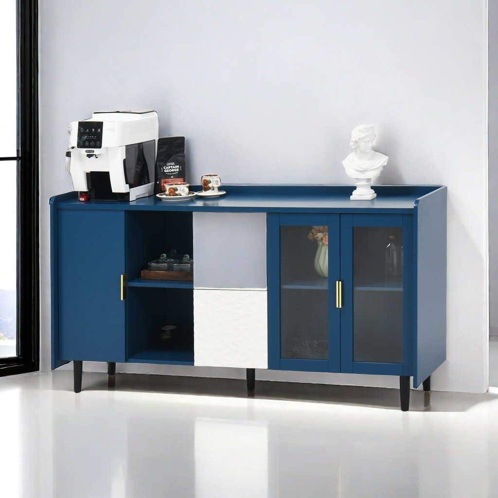 Mercer41 Modern Kitchen Pantry Storage Cabinet , Coffee Bar Storage ...