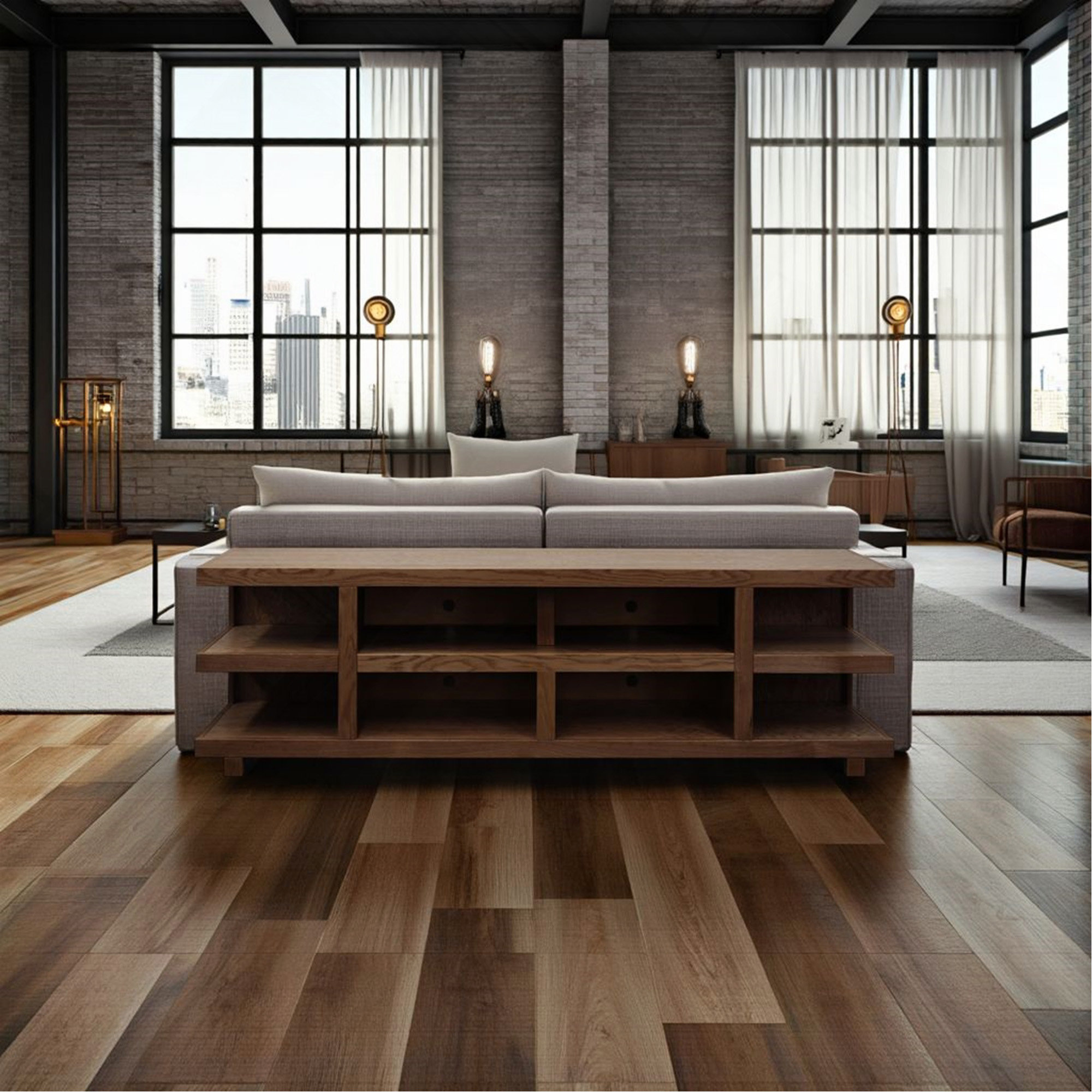 Hokku Designs Versatile TV Stand With Advanced Cable Management And ...