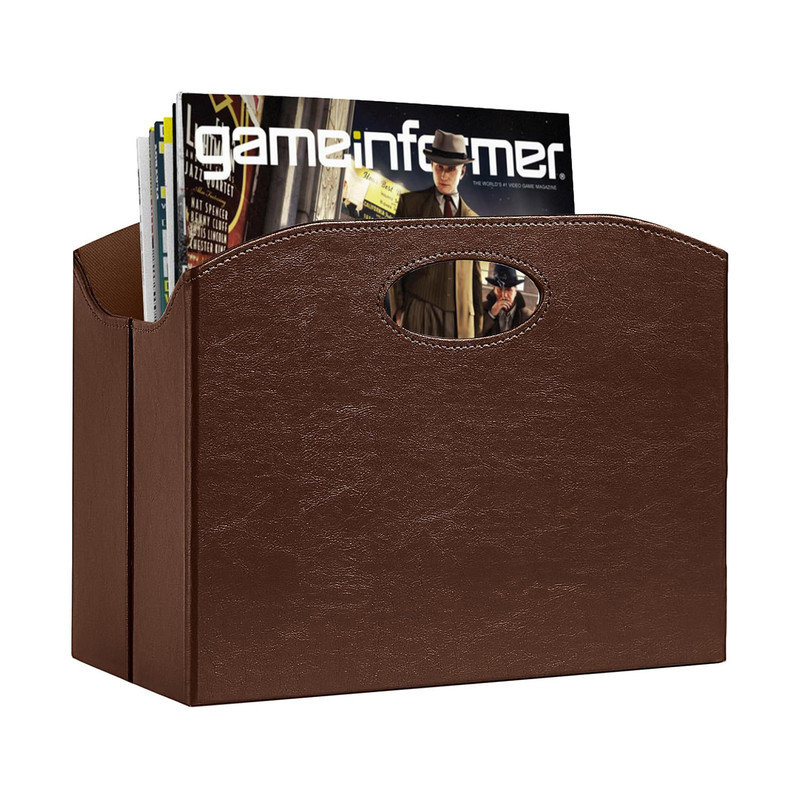 Latitude Run® Magazine Rack Floor foldable Magazine Holders Basket ...