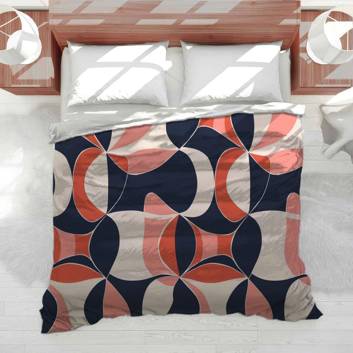 VisionDecor Floral Pattern Cool Bedding | Wayfair