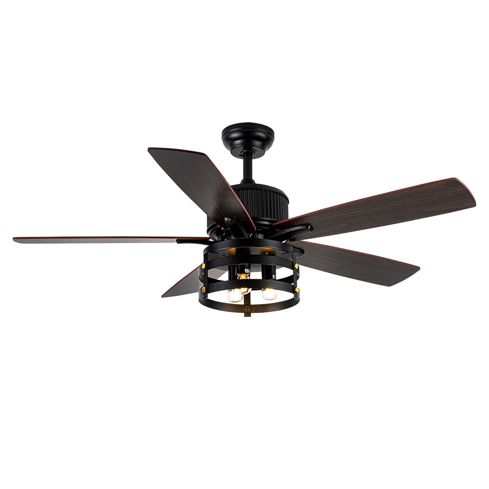 Ophelia & Co. 52'' Farmhouse Ceiling Fan With Dual-finish Blades & Dc ...
