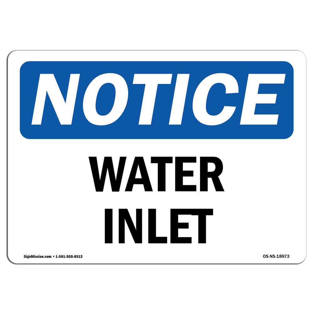 SignMission Water Inlet Sign | Wayfair