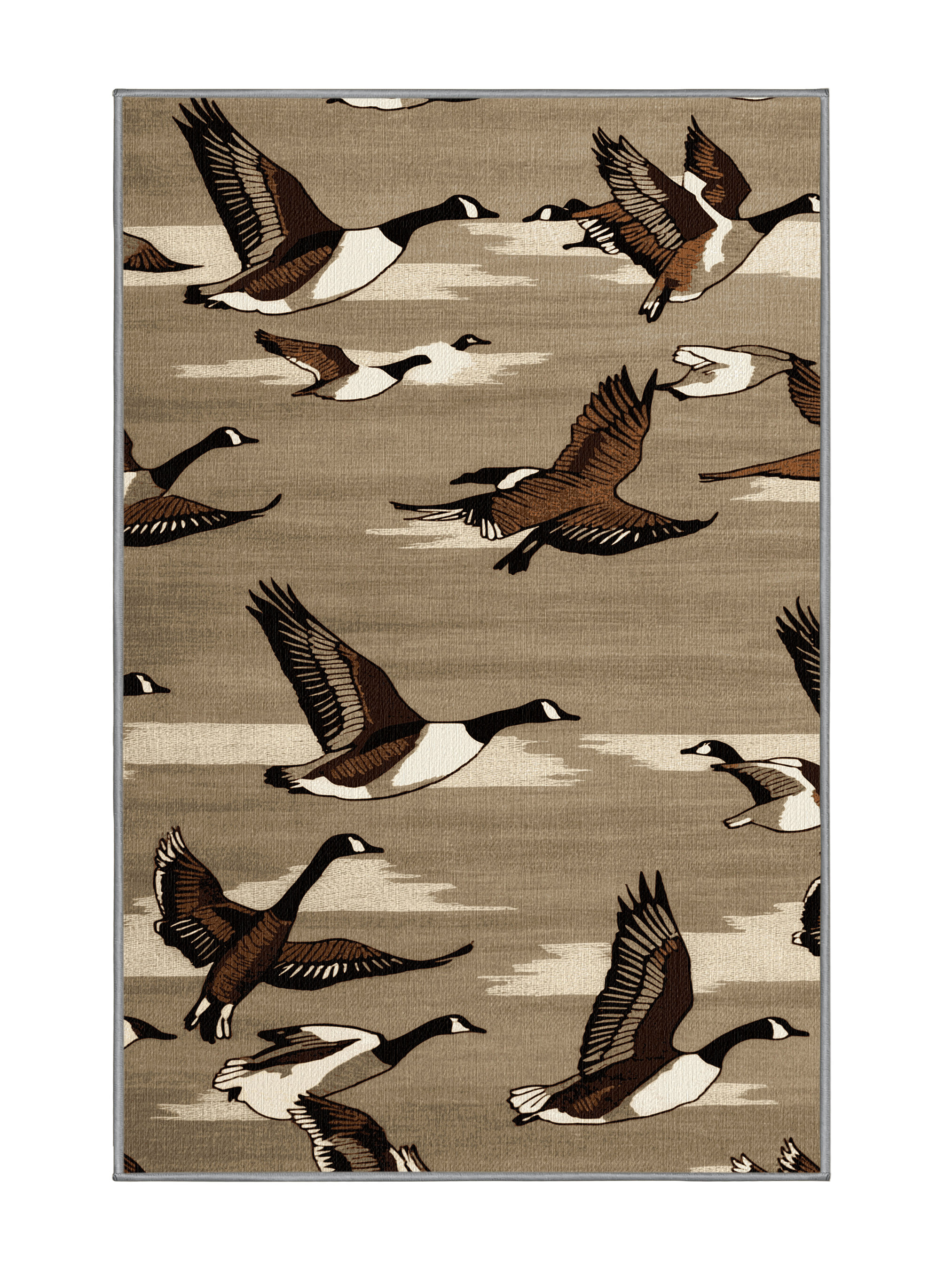 One Allium Way® Washable Canada Goose Birds Area Rug | Wayfair