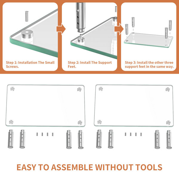 Ivy Bronx 2 Pack Monitor Stand -3 Adjustable Height Monitor Riser ...