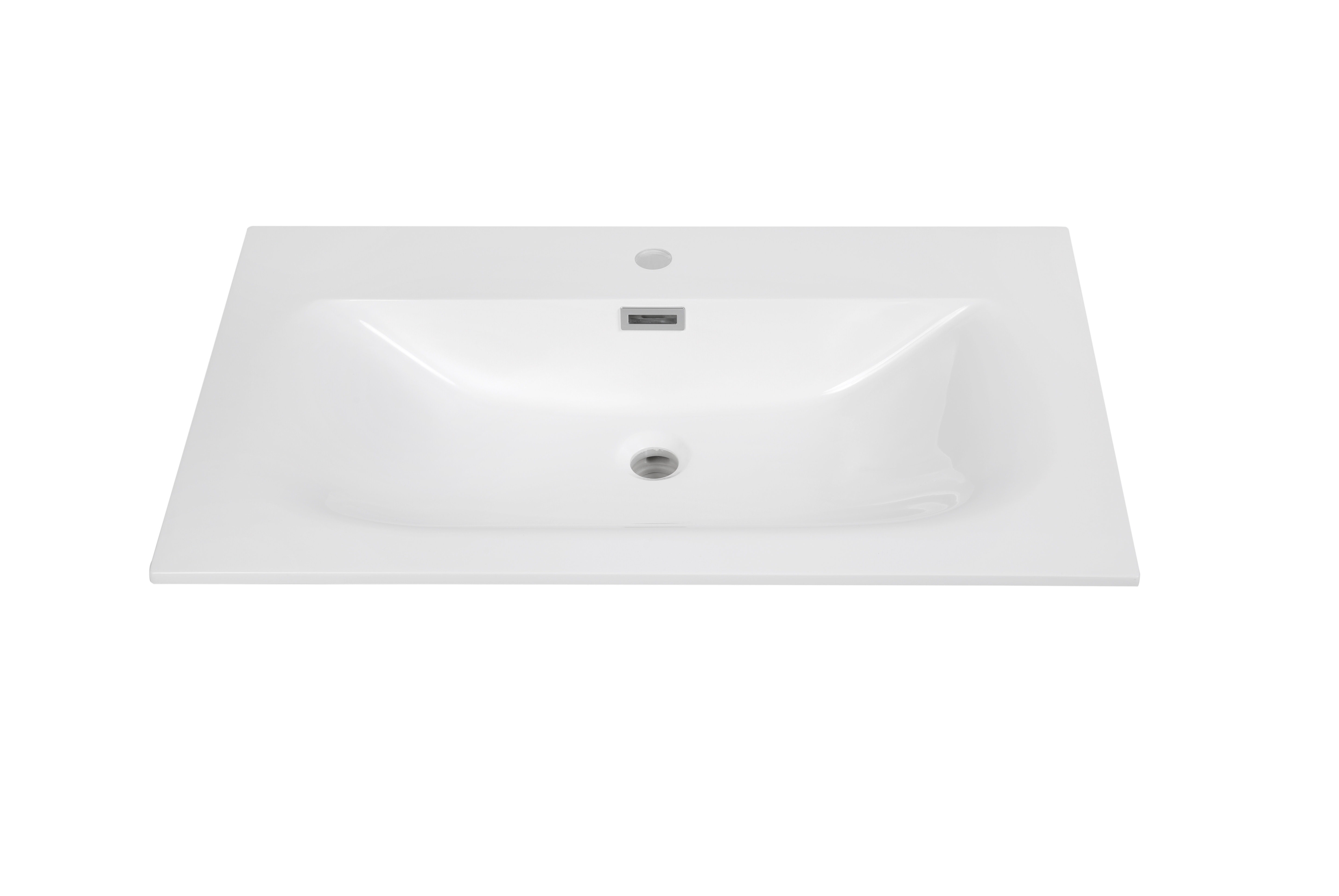 Streamline Bath 31.5" Solid Surface Resin Streamline Vanity Top ...