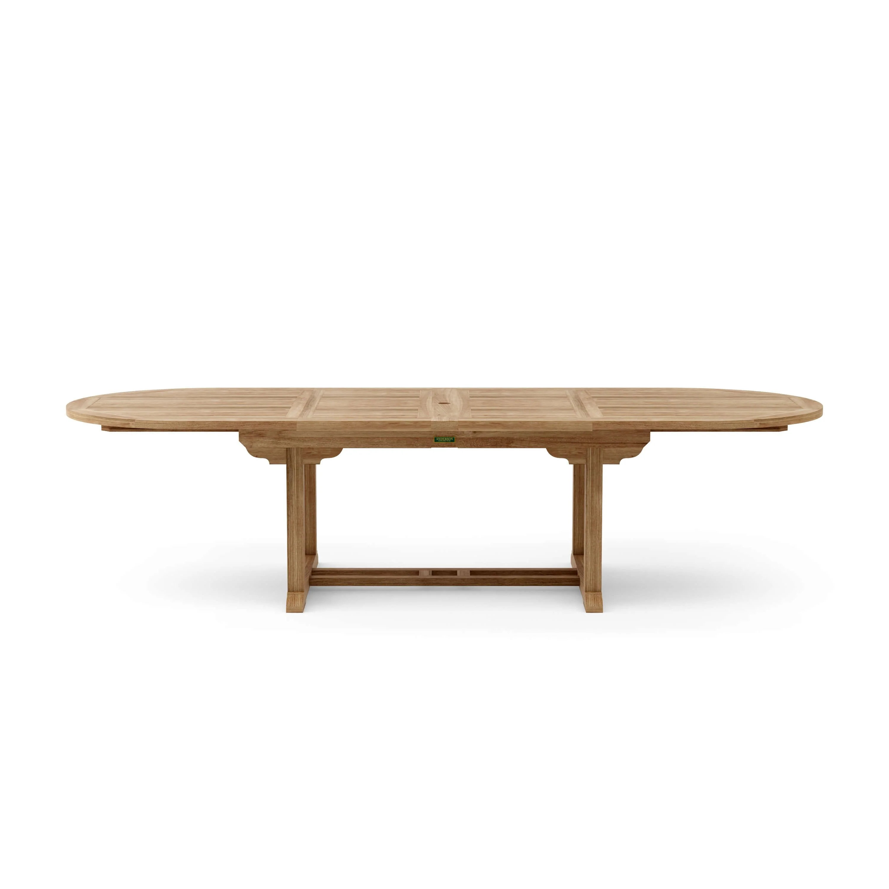 Foundry Select Lah-Di-Dah 117" Oval Extension Table w/ Double ...