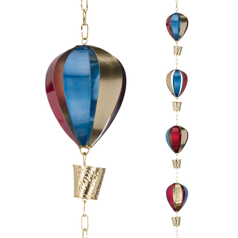 Regal Art & Gift Rain Chain - Hot Air Balloon | Wayfair