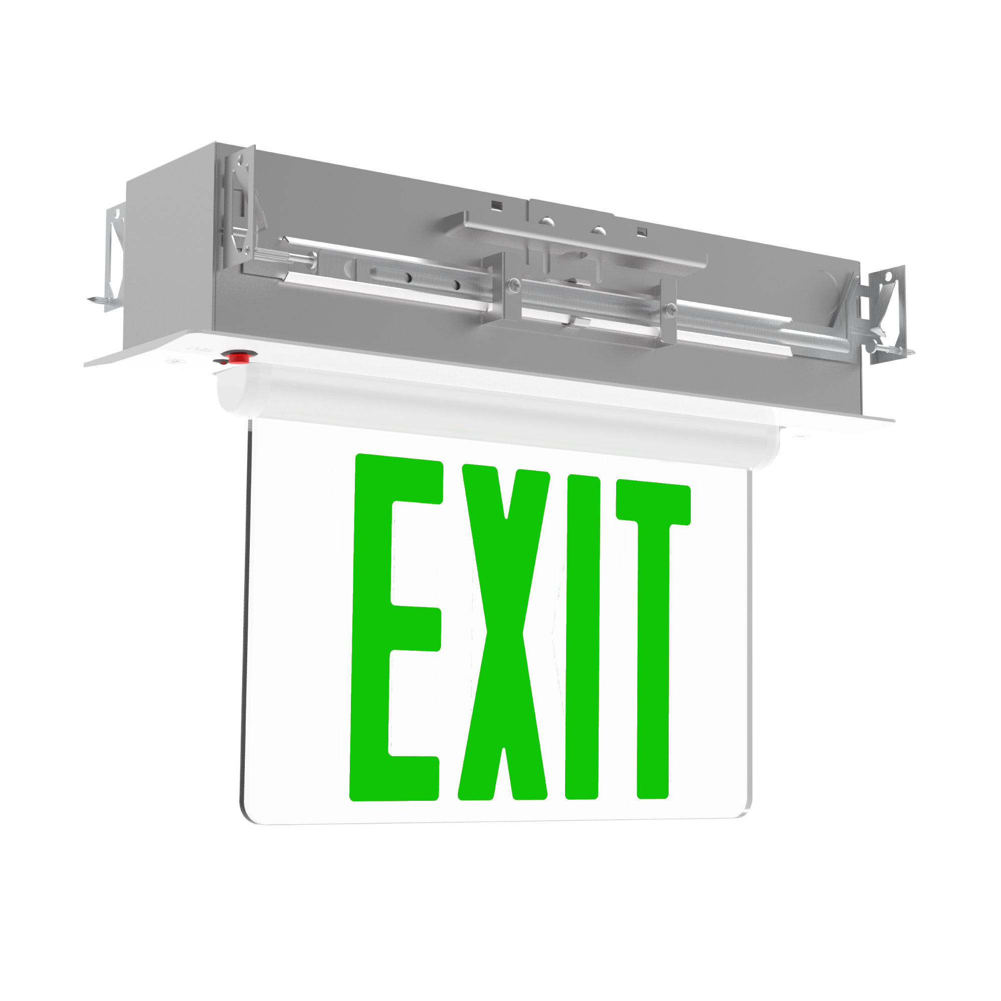 RP Lighting + Fans Hemmingway 14" LED Recessed Single-Face Exit Sign ...