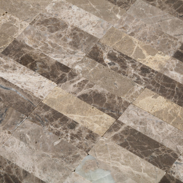 Speed tiles Urbain 11.42'' W x 11.57'' L Natural Stone Peel and Stick ...