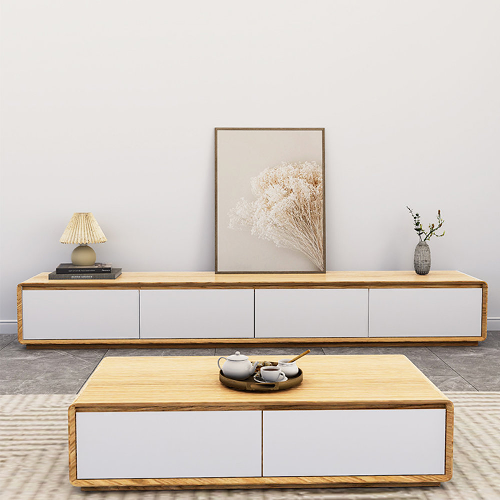 Aurora Craft Table basse et meuble télé haut de gamme avec rangement en ...