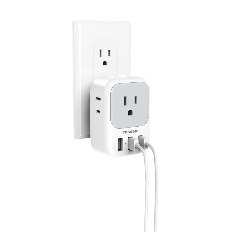 Wayfair Samples 2 Tamper Resistant Single Outlet with USB Port | Wayfair