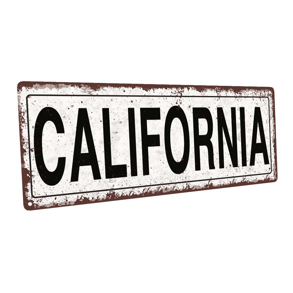 17 Stories Outdoor California Metal Sign, Wall Art For Home Decorating ...