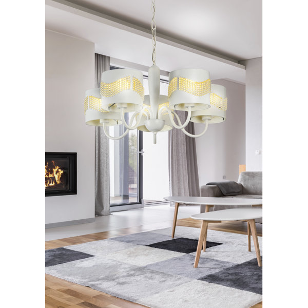 Ebern Designs Christoph 5-Light Shaded Chandelier | Wayfair.co.uk