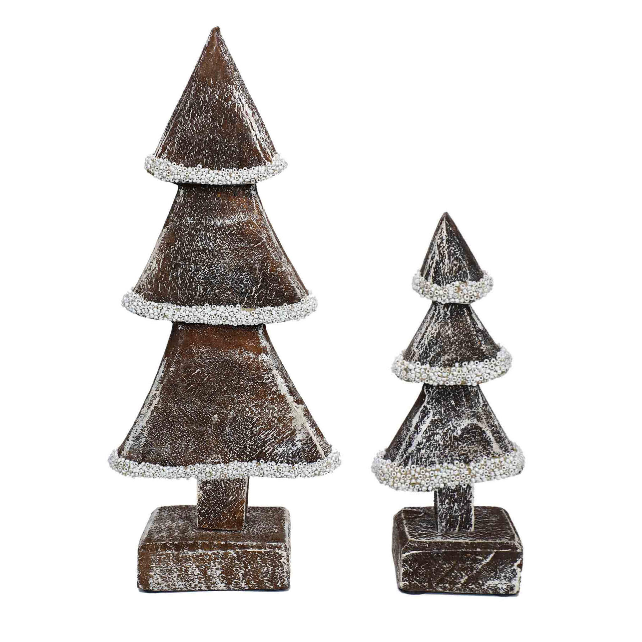 The Holiday Aisle® 2 Piece Alpine Christmas Tabletop Tree Set | Wayfair