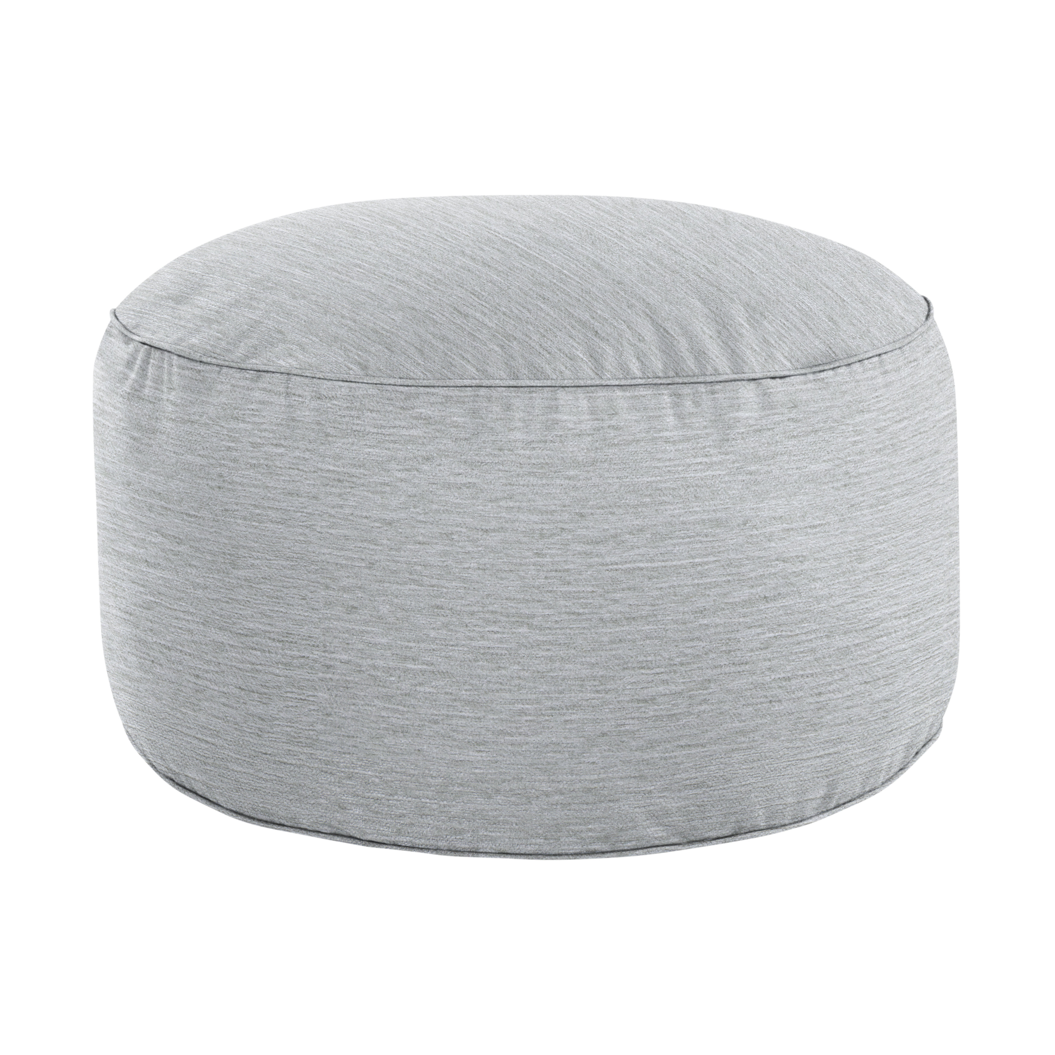 Ebern Designs Soft-Texture Jahmad Snow Indoor Bean Pouf | Wayfair