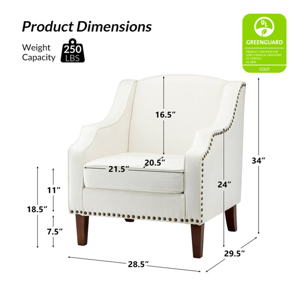 Lark Manor Aleitha Upholstered Armchair & Reviews | Wayfair