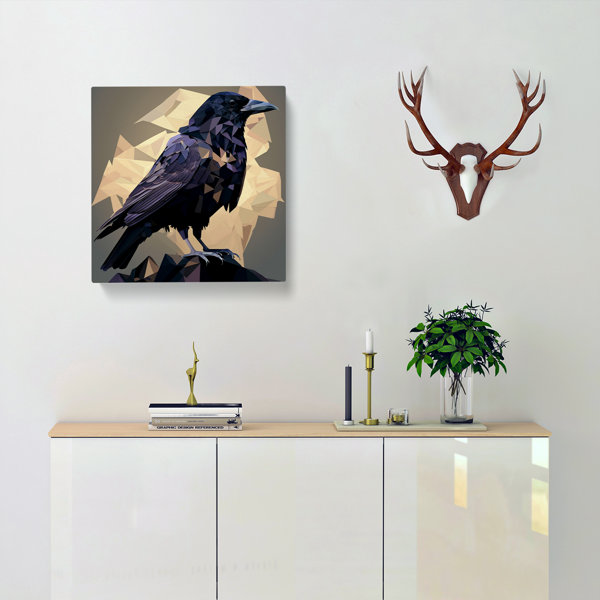 Marlow Home Co. Crow Cubism No.1 - No Frame Print | Wayfair.co.uk