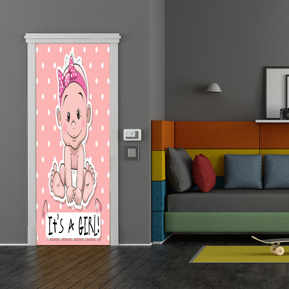 The Holiday Aisle® It's a Little Girl Door Mural | Wayfair