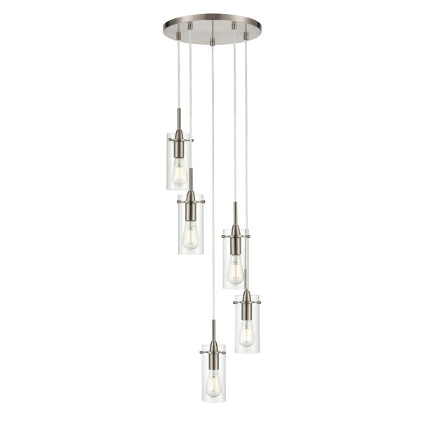 Ebern Designs Angelina 5 - Light Cluster Pendant & Reviews | Wayfair
