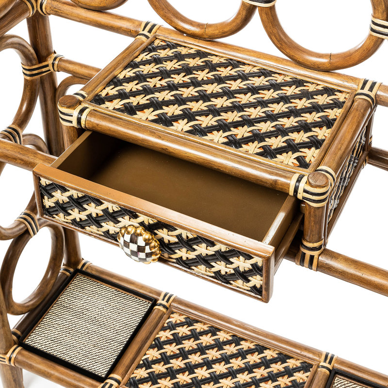 MacKenzie-Childs Wild Indoors Rattan Hall Tree | Wayfair