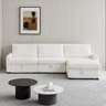 Mercer41 White Velvet Chesterfield Sofa 3+1 Seater with Deep Cushions ...