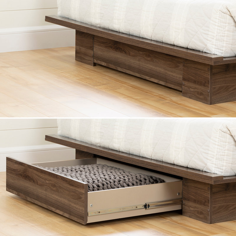 South Shore Lensky Queen Storage Platform Bed & Reviews | Wayfair