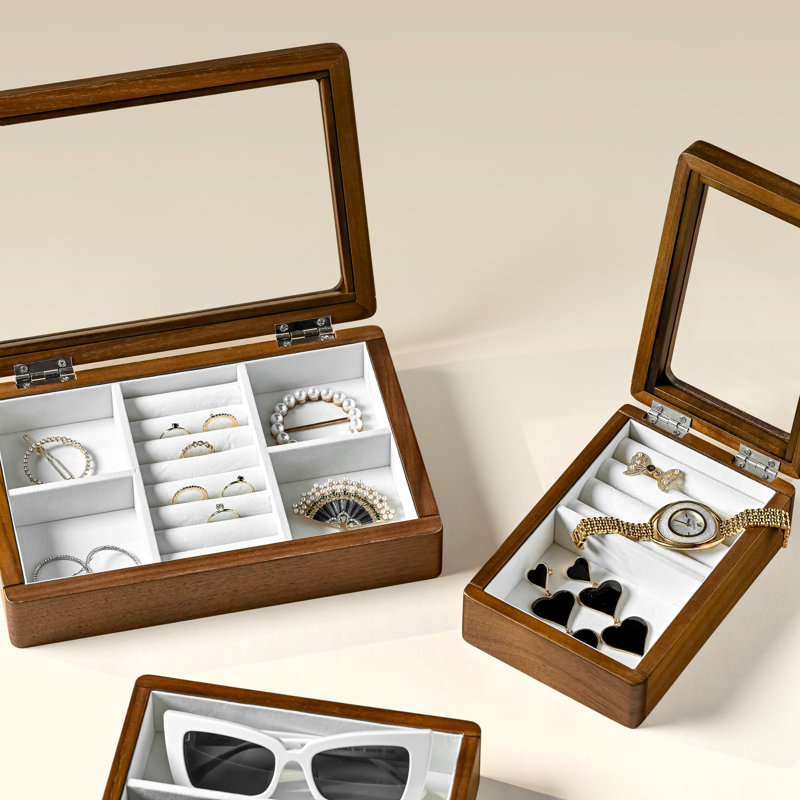 Millwood Pines Manufactured Wood Jewelry Box | Wayfair