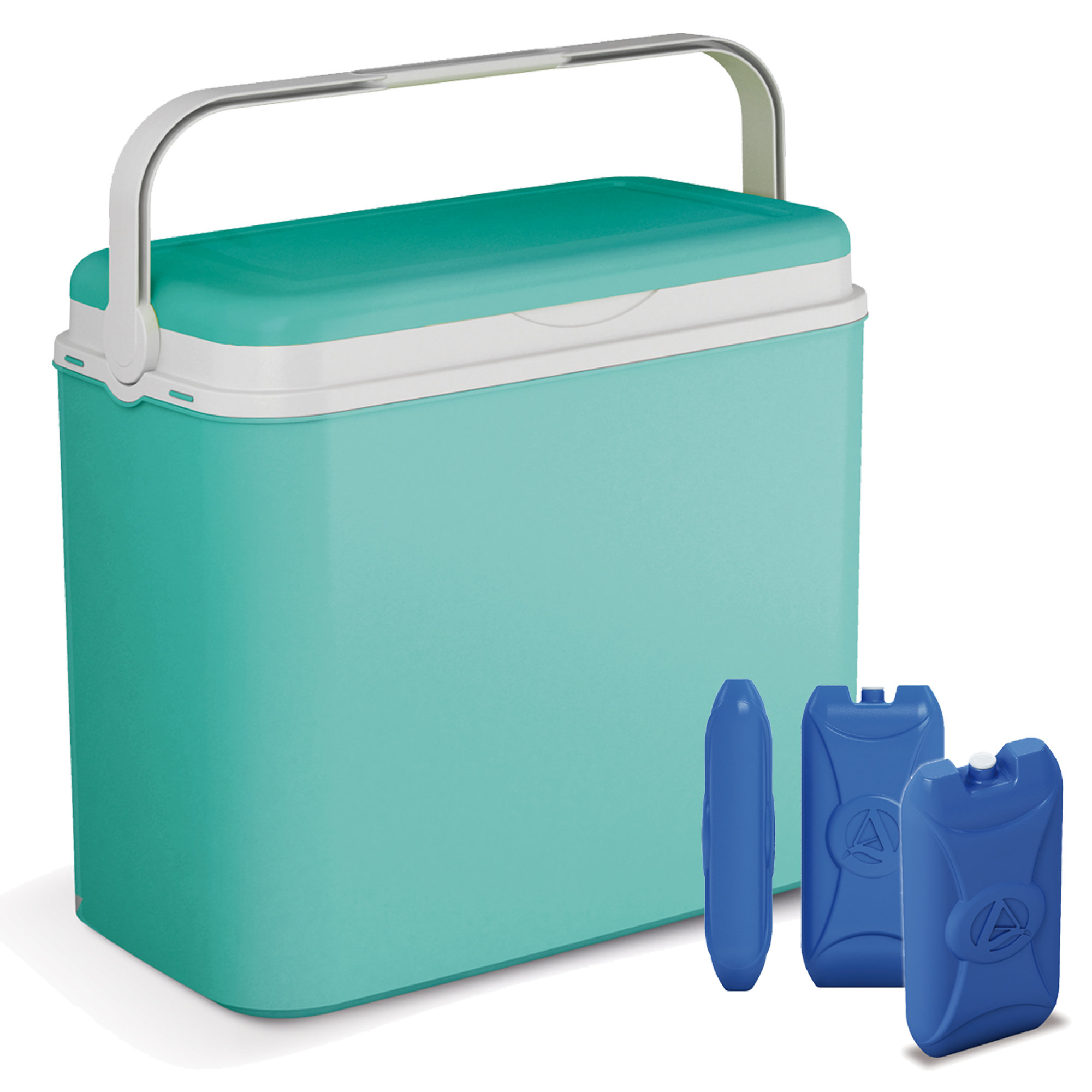 Symple Stuff 36 Litre Turquoise Cooler Box + 3 Ice Packs | Wayfair.ie