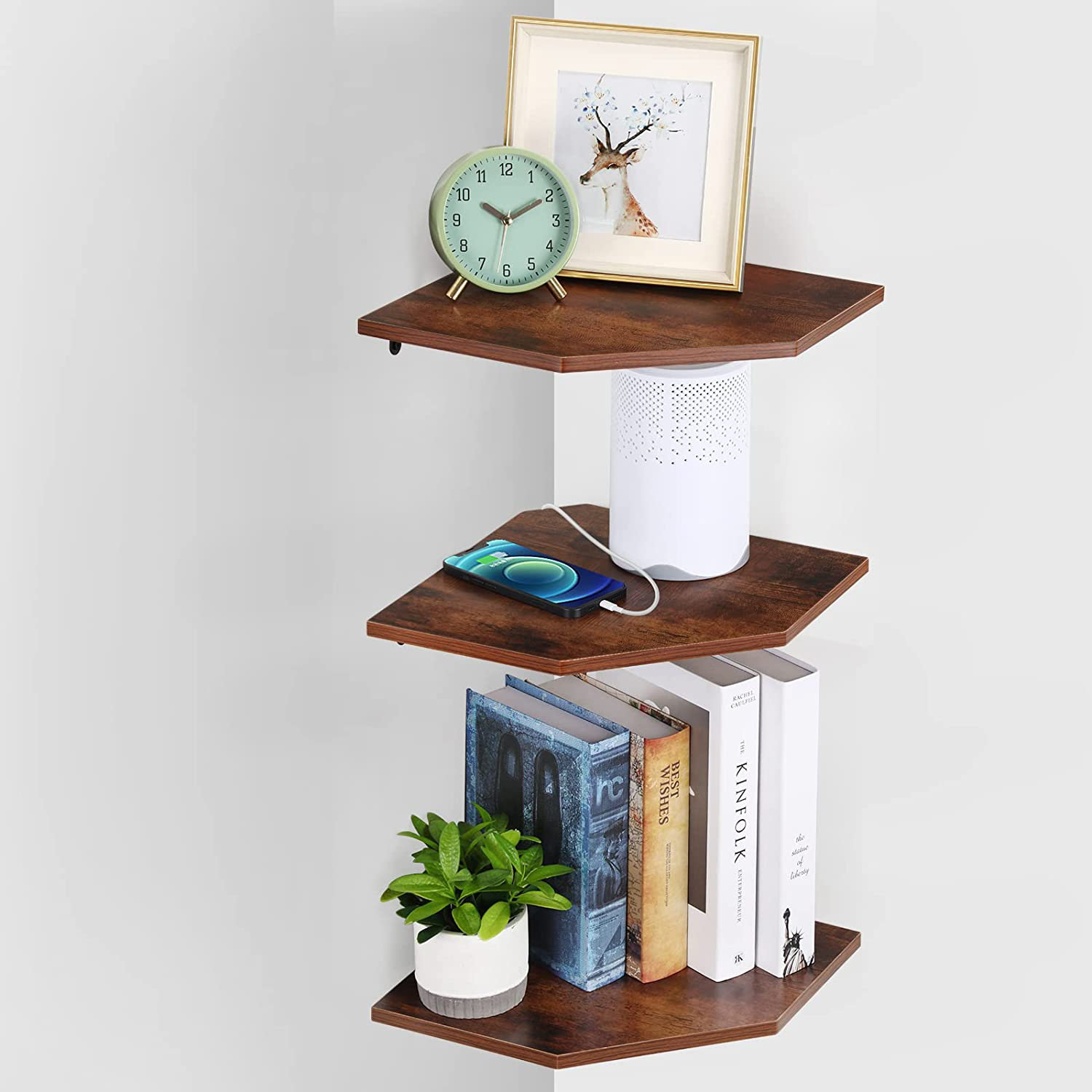 17 Stories Hecket 3 Piece Corner Shelf & Reviews | Wayfair