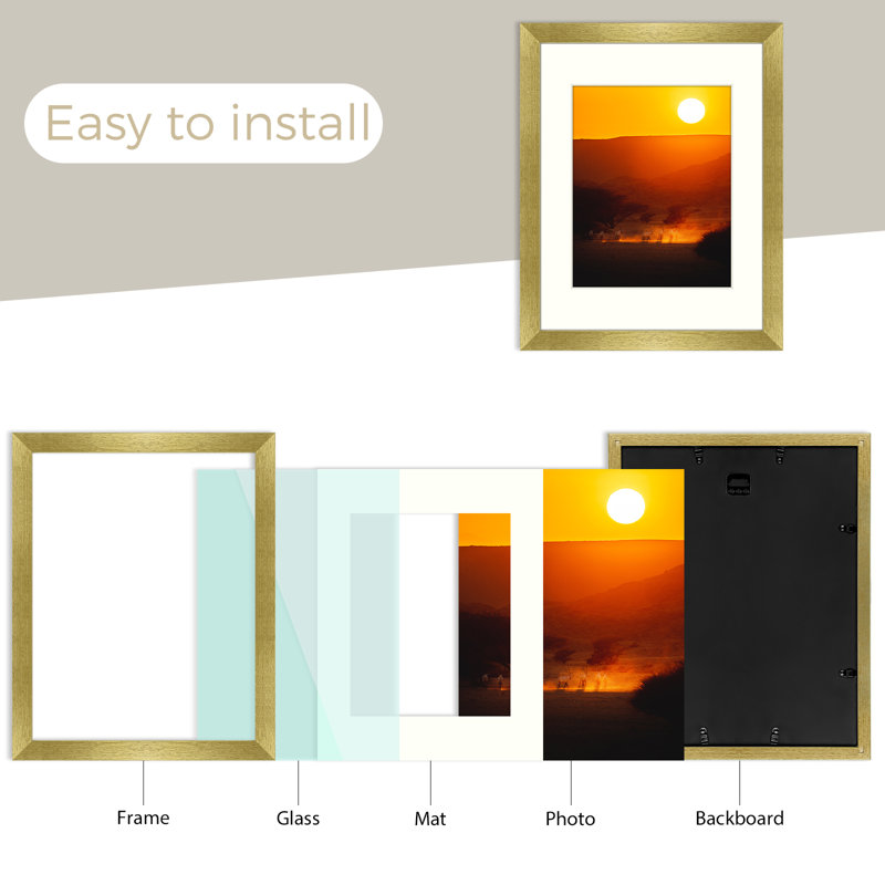 Wayfair Basics® Dreketi 7 Piece MDF Wood Picture Frames Gallery Wall ...