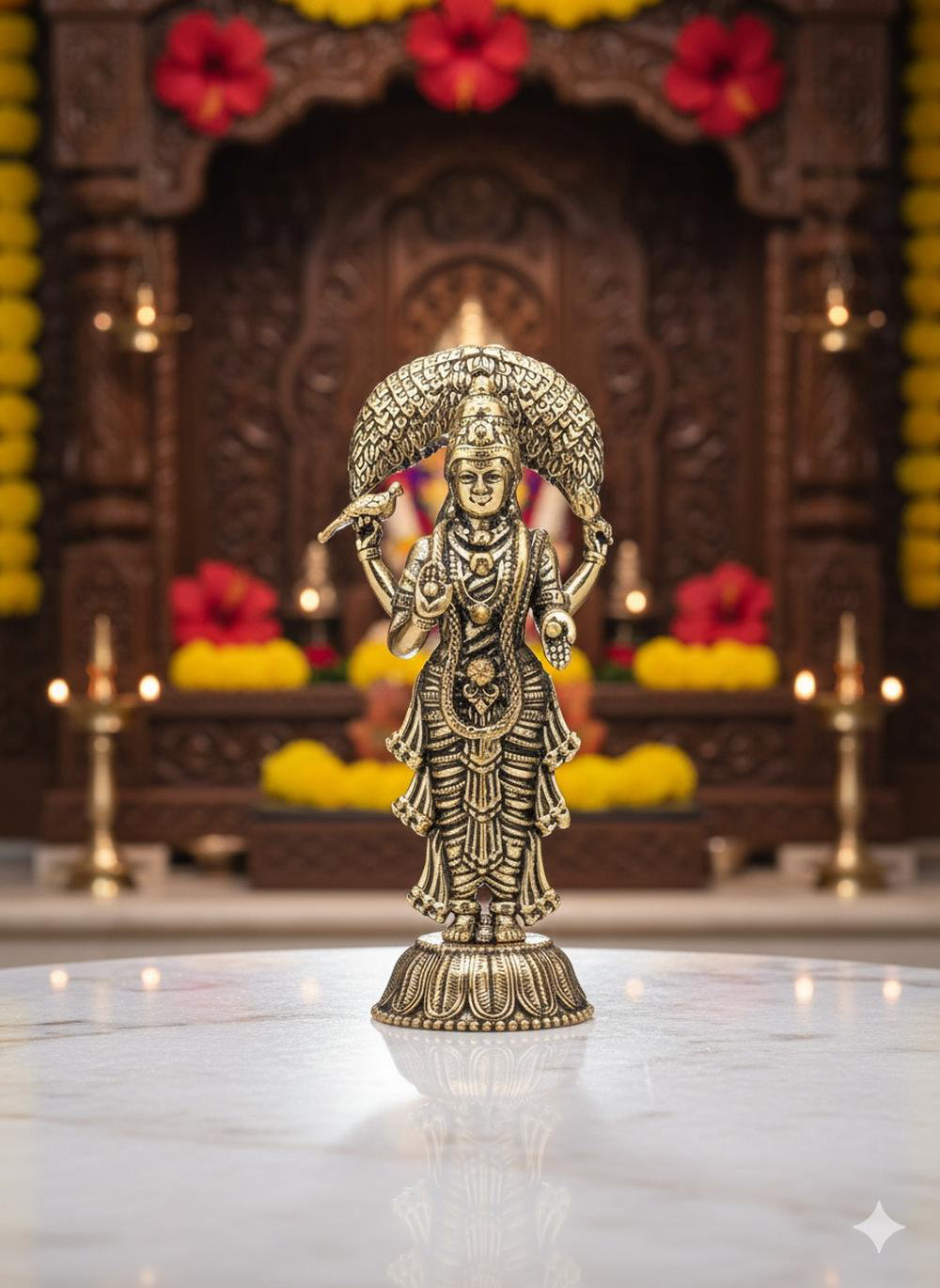 Exotic India 3 Inch Small Vasavi Kanyaka Parameshvari Devi Brass Idol ...