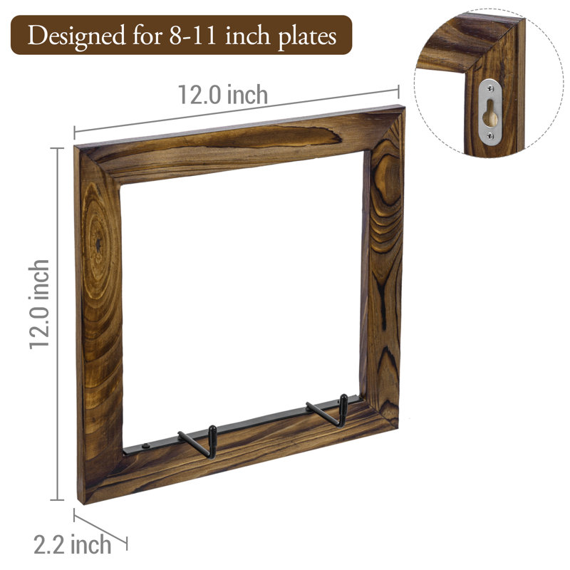 Winston Porter 2 Piece Farmhouse Wood Plate Display Rack | Wayfair