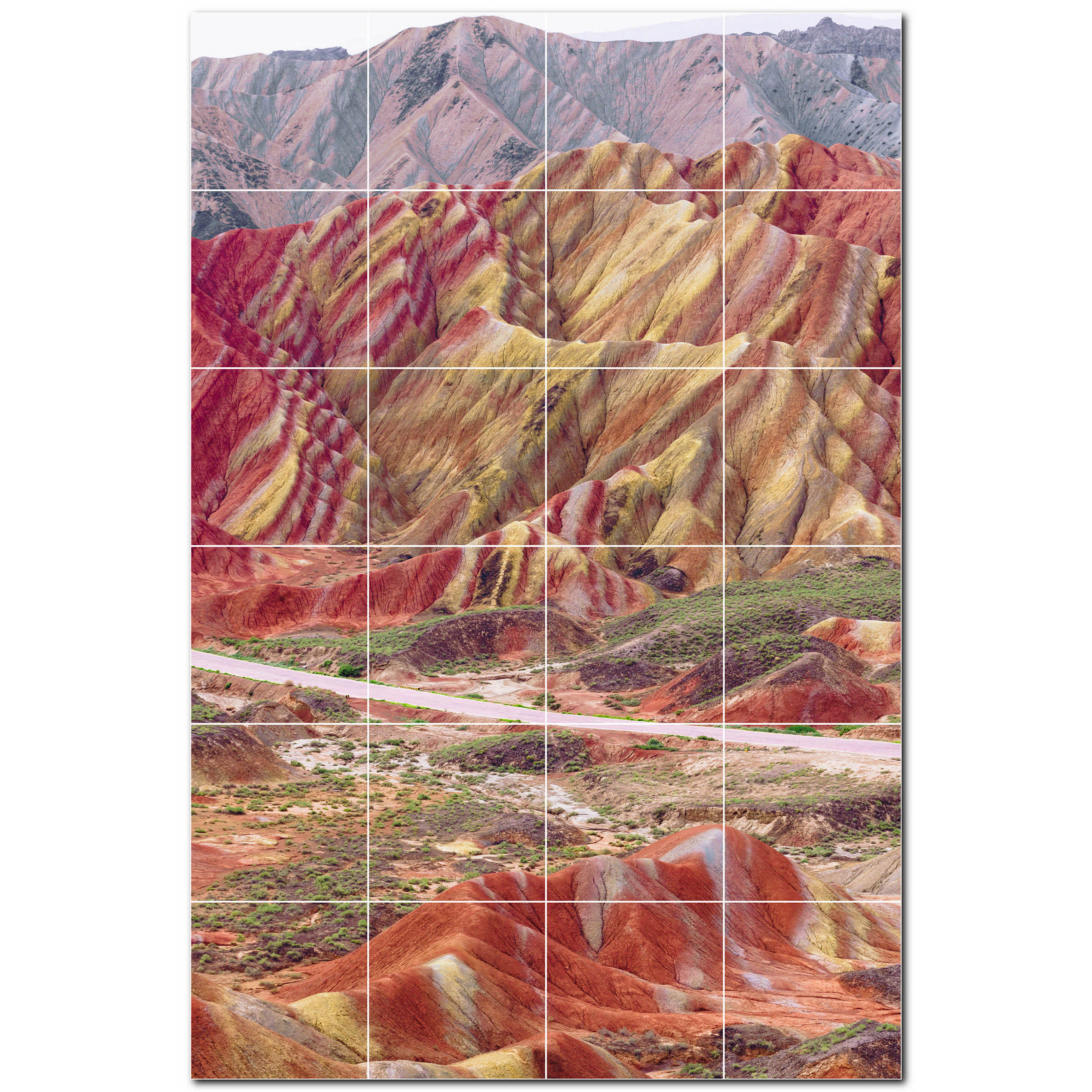 Picture-Tiles.com 32" x 48" Ceramic Canyon Photo Decorative Mural Tile ...