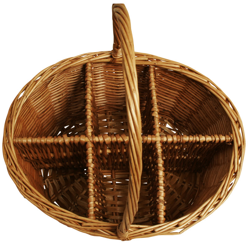 August Grove® Willow Wicker Basket & Reviews | Wayfair