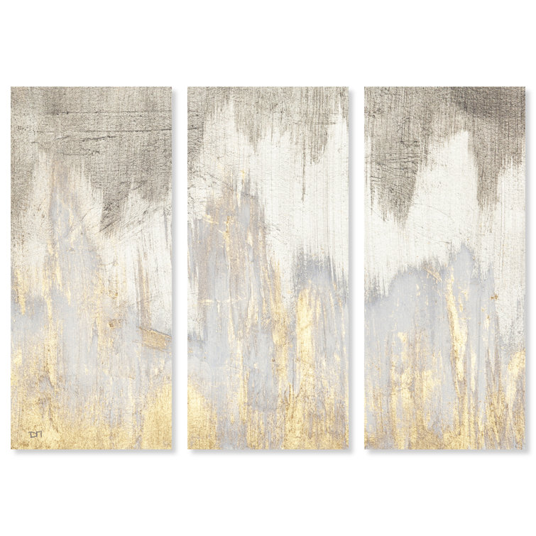 Oliver Gal Golden Abstract Caves - Painting - Wayfair Canada