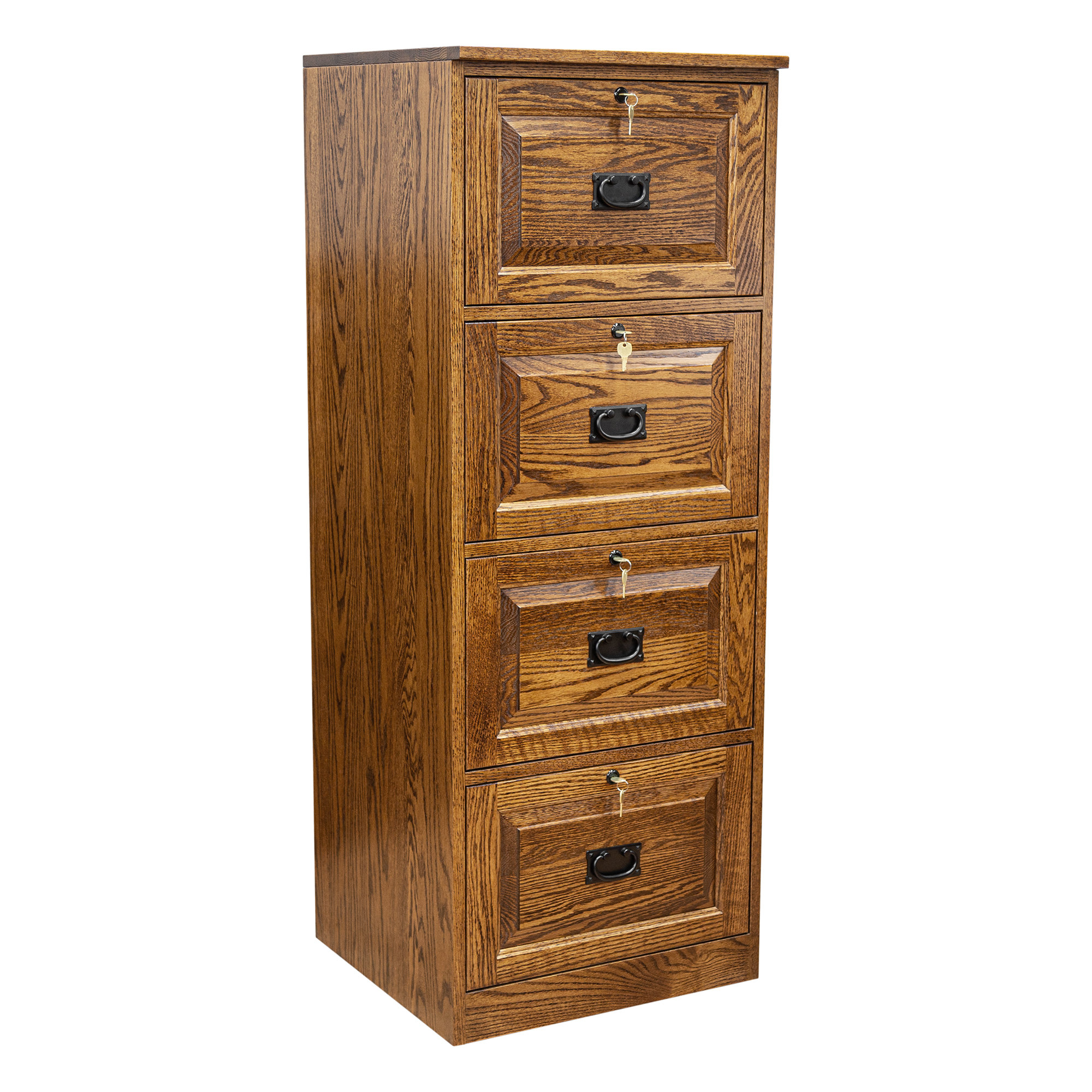 Millwood Pines Dorcas 21'' Wide 4 -Drawer Solid Wood File Cabinet | Wayfair