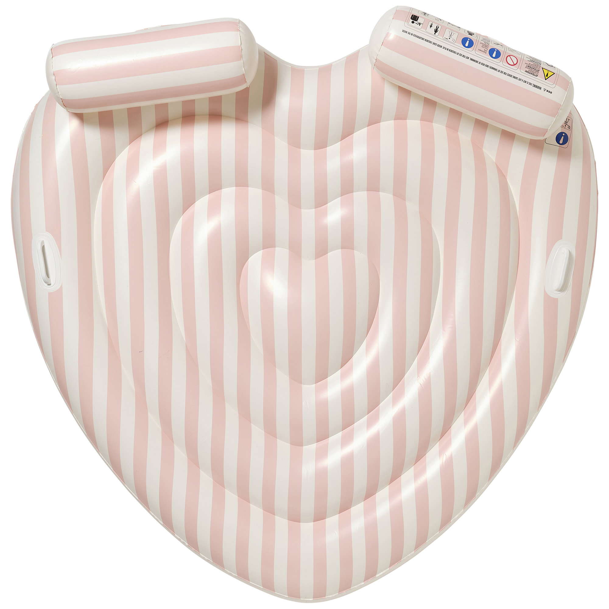 Sunnylife: Lie-On Twin Float - Stole My Heart Pink Stripe - Inflatable ...