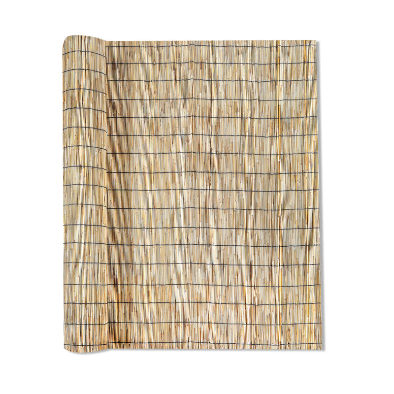 BBCPC Trademark Innovations Bamboo Privacy Fence, 16.4x4 FT Patio Reed ...