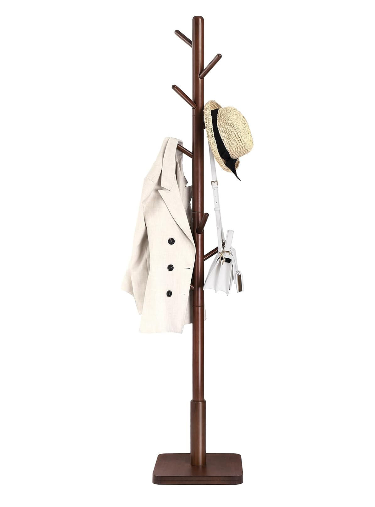 Latitude Run® Wood Coat Rack, Wood Hall Tree, Coat Rack Stand | Wayfair