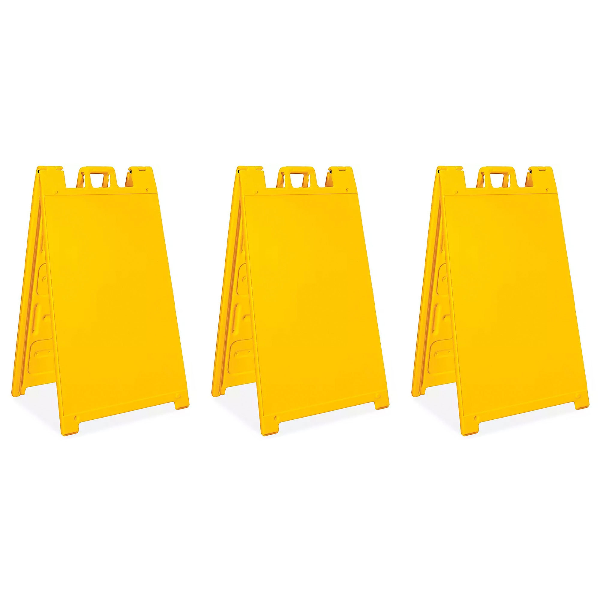 Plasticade Signicade A-Frame Portable Folding Sidewalk Sign, Orange (3 ...