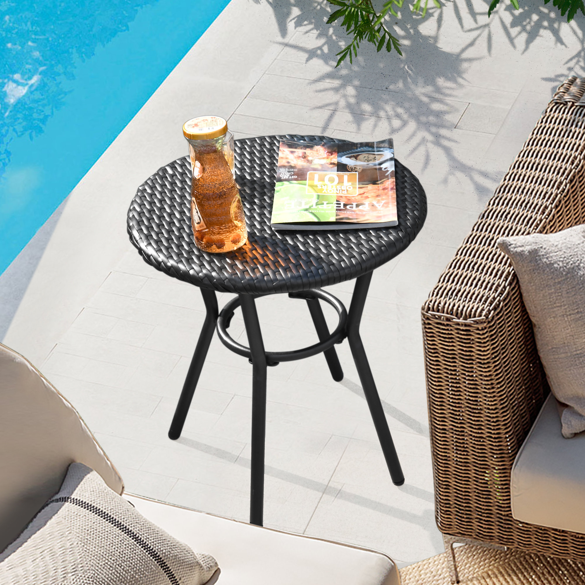 Winston Porter Outdoor Patio Dining Table | Wayfair