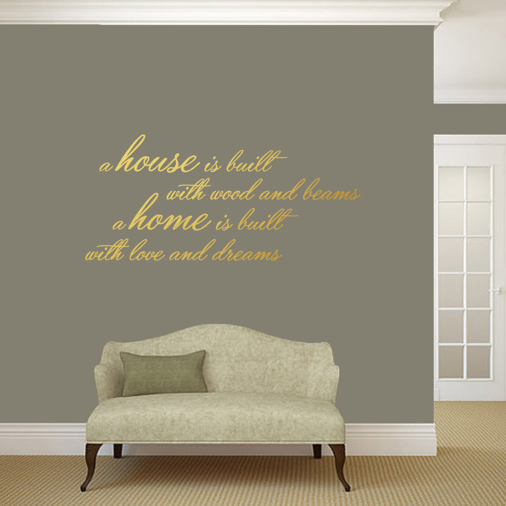 Charlton Home A House Is Built Wall Decal & Reviews - Wayfair Canada