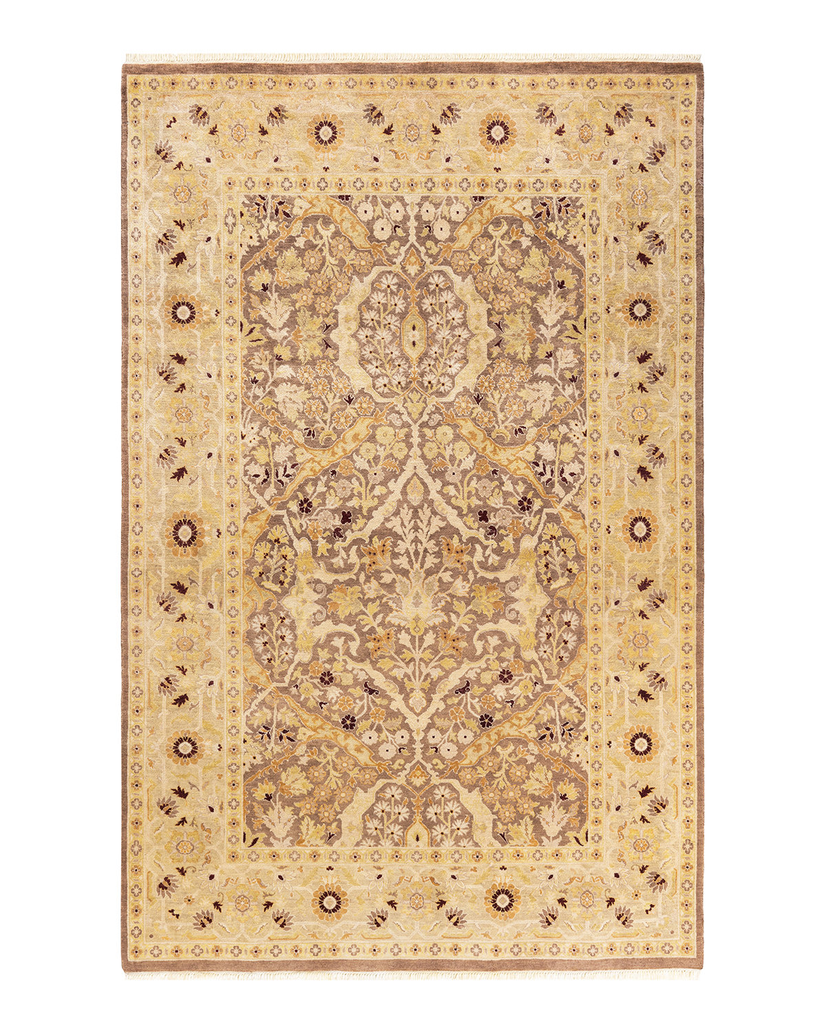 Isabelline Honorin One-of-a-Kind 6'1" X 9'1" 2000s Wool Area Rug Brown ...